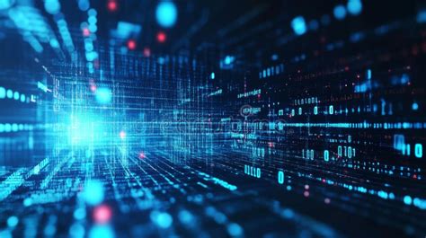 Abstract Digital Data Background For Realistic Data Analysis And Technology Visualization Stock