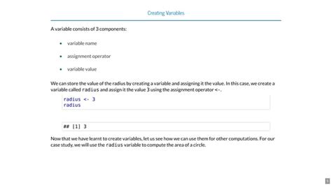 Variables And Data Types In R Pdf
