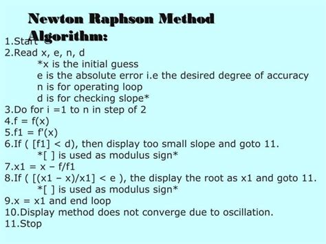 newton raphson method ppt