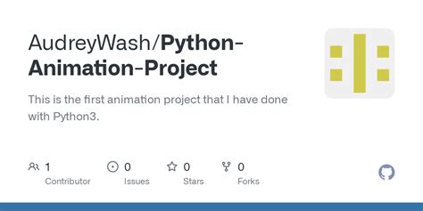 Github Audreywashpython Animation Project This Is The First
