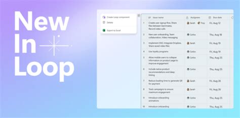 Microsoft Loop Lets Users Export Tables To Excel Spreadsheets