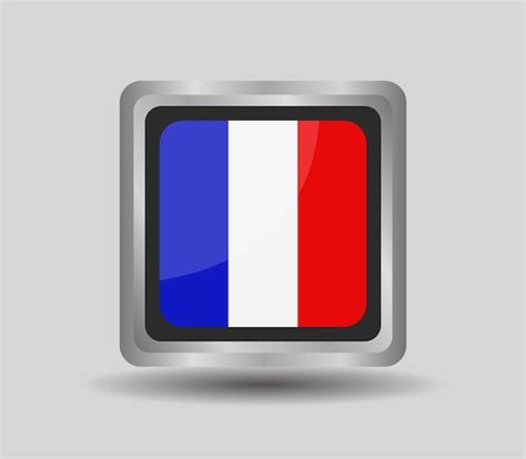프랑스의 국기 프리미엄 벡터