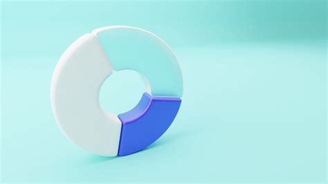 밝은 격리된 배경 3d 렌더링에 파란색과 유리 요소가 있는 방사형 그래프 아이콘 유리 재료에 대한 스톡 사진 및 기타 이미지 유리 재료 그래프 글래스모피즘 Istock