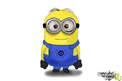 How To Draw Kevin The Minion From Despicable Me DrawingNow
