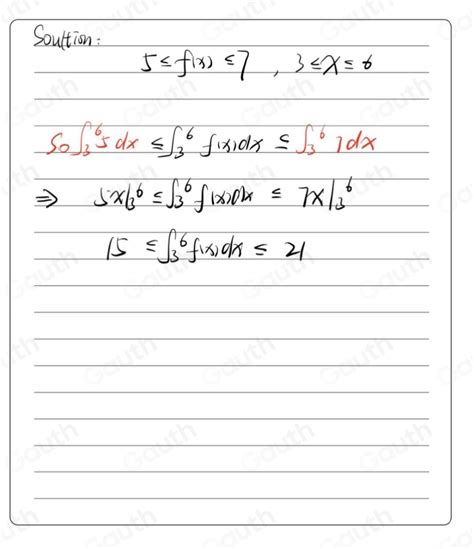 Solved Problem 3 2 Points Given That 5≤ Fx≤ 7 For 3≤ X≤ 6