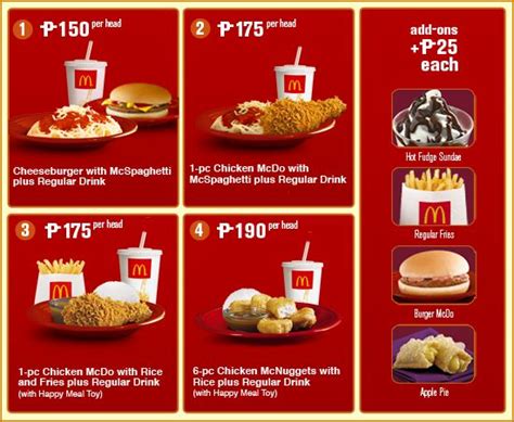 Mcdo Menu