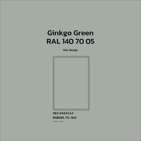 About Ral 140 70 05 Ginkgo Green Color Color Codes Matching