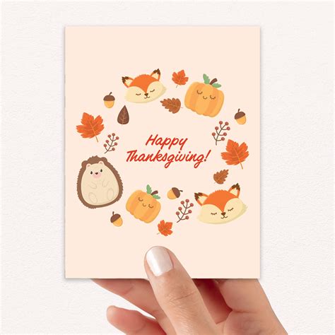 Cute Thanksgiving Cards Shop Funny And Unique Fall Holiday Greetings