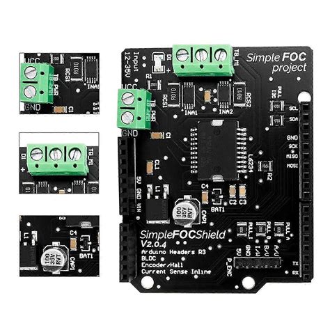 Arduino Simplefoc Shield V2 0 4 Bldc Motor Controller With Foc For