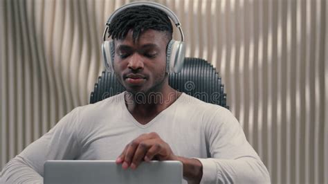 Futurism African American Man Male Programmer Developer Designer Cyber Data Guy In White
