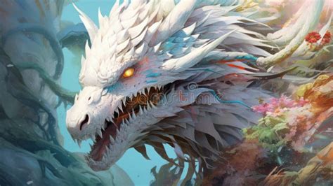Magic Art Fantasy Dragon Illustration Stock Illustration Illustration