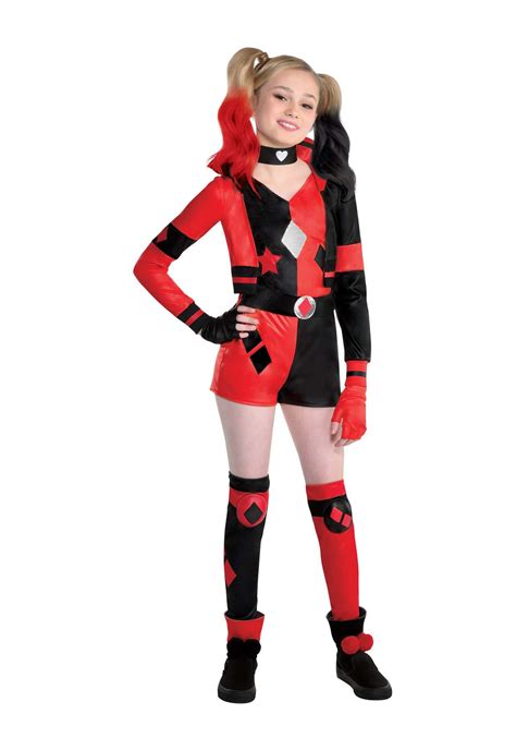 Harley Quinn Girls Halloween Costume Dc Comics Costumes