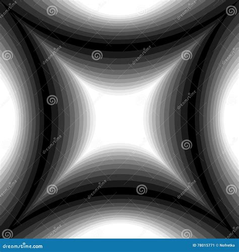 Monochrome Pattern Of Concave Rectangle Gently Shimmering From Light To Dark Visual Volume