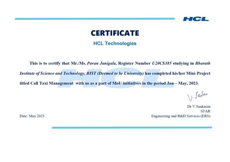 Hclcertification Careergrowth Hcltech Miniproject Pavan Janigala