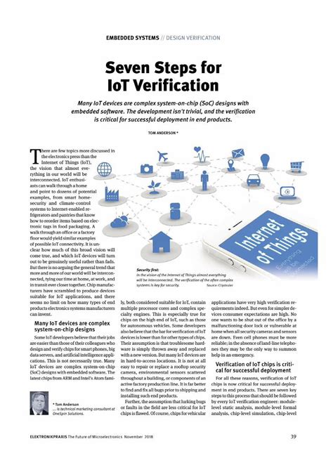 Pdf Embedded Systems Seven Steps For Iot Verification Onespin Dokumen Tips