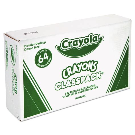 Crayola® Classpack Regular Crayons Assorted 13 Caddies 832box