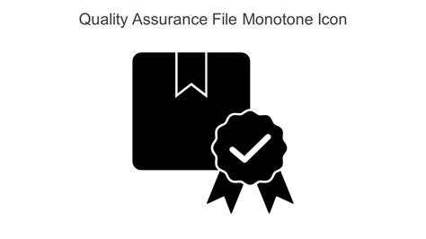Quality Assurance File Monotone Icon In Powerpoint Pptx Png And Editable Eps Format Ppt Presentation