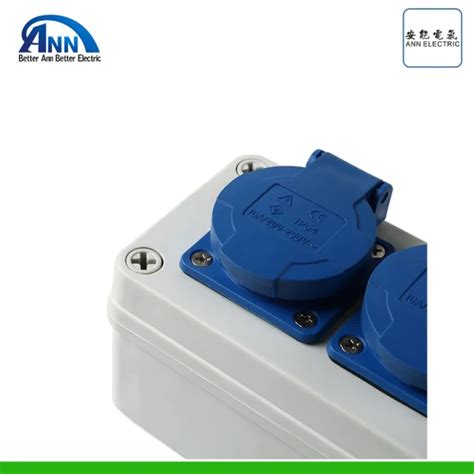 Ip67 Connector Interlocking Socket Outlet Industry Electric Plug Socket Box 4 Socket Control