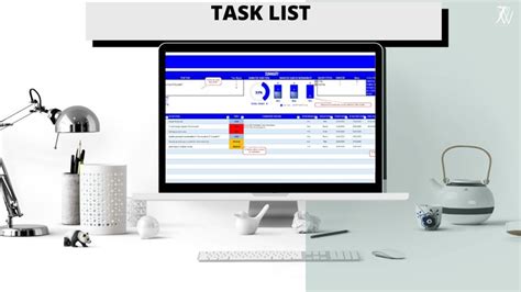 Task List No Vba Filterfunction Excel Template Digital Planner