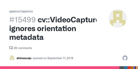 Cv Videocapture Ignores Orientation Metadata Issue Opencv Opencv Github