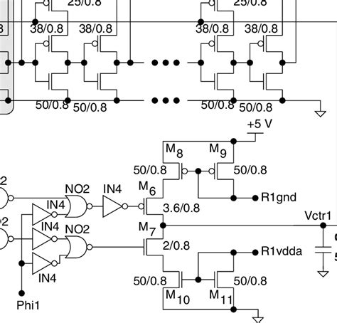 Inverter Delay Chain Of 32 Cells And Servo Feedback Circuit Download