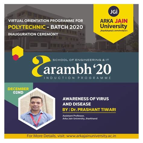 Dr Prashant Tiwari On Linkedin Virtual Induction Programme