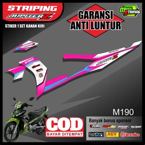 Jual Striping Jupiter Robot Jupiter Z Robot Stiker Semi Decal Variasi Motor Jupiter Robot
