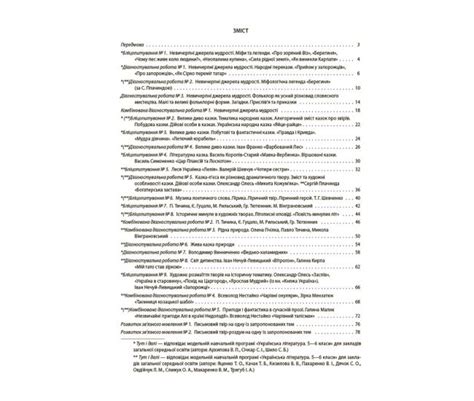 НУШ Оцінювання Основа УСІ діагностувальні роботи Українська література 6 клас Коновалова