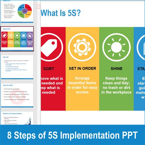 Ppt 5s Implementation Guidebook 8 Steps Of 5s Implementation 162 Slide Ppt Powerpoint
