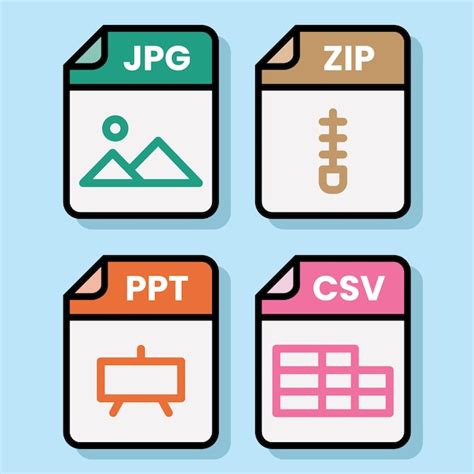 Premium Vector Document File Folder Download Vector Color Format Pdf