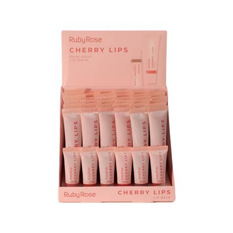 Lip Balm Cherry Lips Ruby Rose Hb L6503 Atacado Box 36un Mercado Make