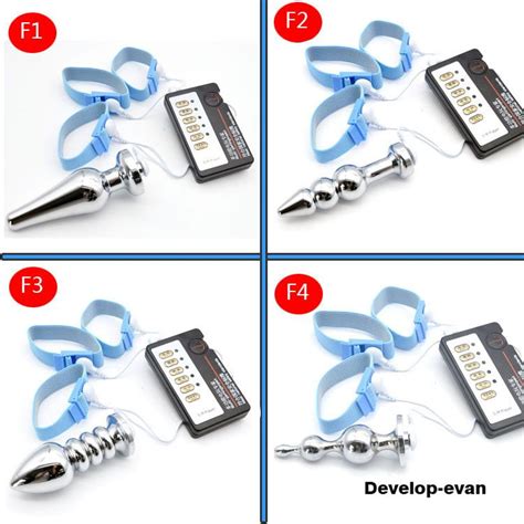 DIY Electro Sex Toys Anal Plug 3 Penis Ring L Massager Sounding Stretcher Pulse Stimulate For