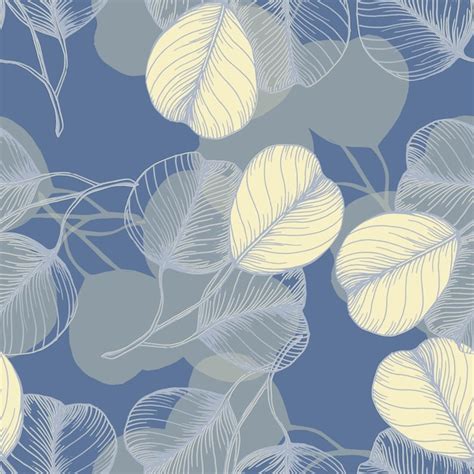 Premium Vector Eucalyptus Seamless Pattern