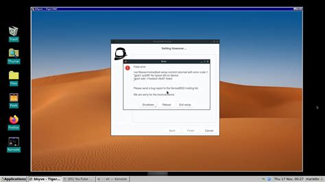 Fatal Error Usrlibexecnomadbsd Setup Commit Returned With Error Code 1 Gpart Autofill No