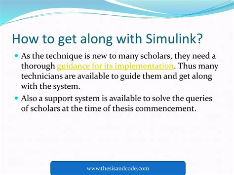 Working With Simulink Ppt Free Download