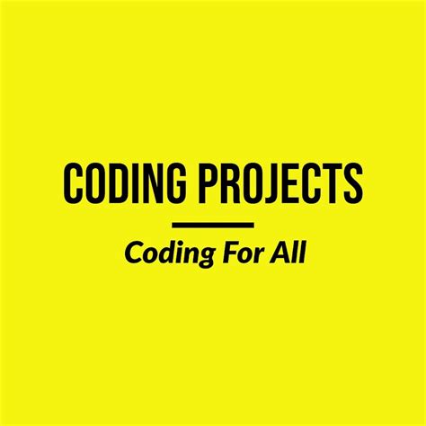 Coding Projects Youtube