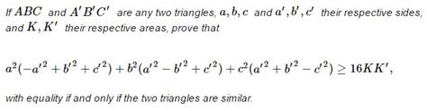 A Two Triangle Inequality