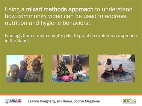 Using A Mixed Method Approach To Understand How Community Video Can Be Used To Address Nutrition