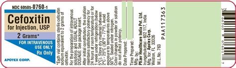 Cefoxitin Package Insert