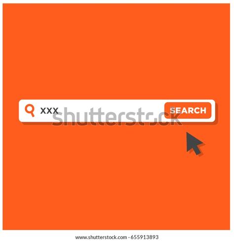 Xxx Written Browser Search Bar Mouse Stock Vector Royalty Free 655913893 Shutterstock