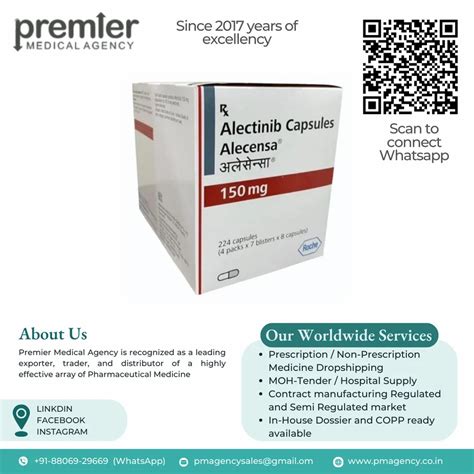 Alecensa Alectinib 150 Mg Capsules At ₹ 95000 Box Alectinib Capsules In Nagpur Id 2852951911988