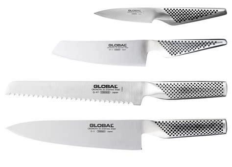 Global Hashira 5pc Knife Block Set Walnut — Arima Homewares