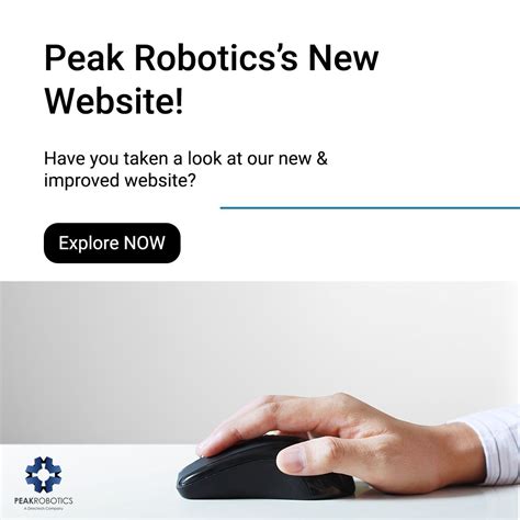 Peak Robotics On Linkedin Peakrobotics Newwebsite Automation