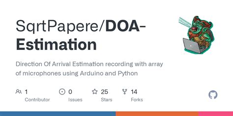 Github Sqrtpaperedoa Estimation Direction Of Arrival Estimation Recording With Array Of
