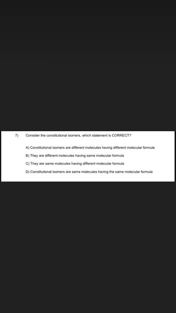 Answered 7 Consider The Constitutional Isomers Bartleby
