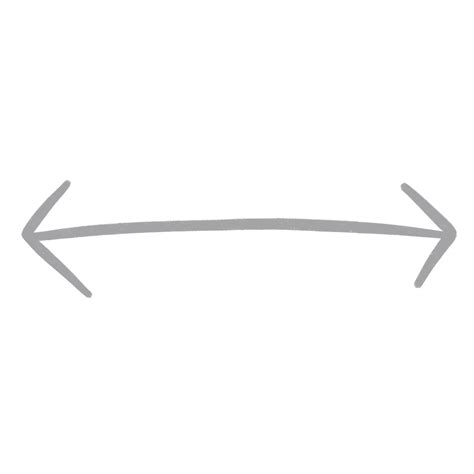 grey arrow line two way or double arrow sketch arrow line element