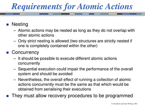 Ppt Atomic Actions Concurrent Processes And Reliability Powerpoint