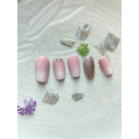 เล็บปลอมสีเจลแท้ ชมพูออมเบร Shopee Thailand