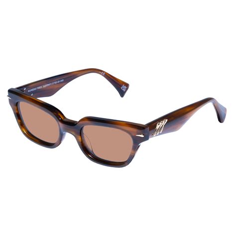 Numero Tres Teak Uni Sex D Frame Sunglasses Le Specs