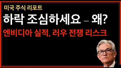 위험한 신호가 나오고있다 엔비디아 테슬라 Soxl 아이온큐 미국주식 Youtube